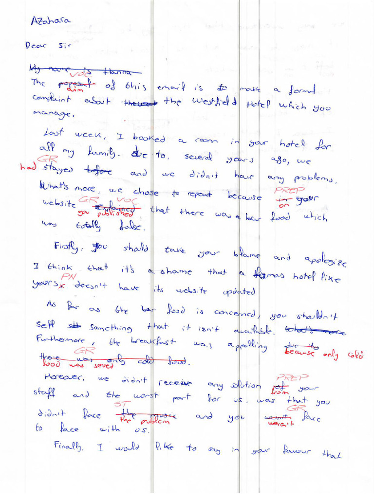 Formal Email c1 Example Oxford | PDF