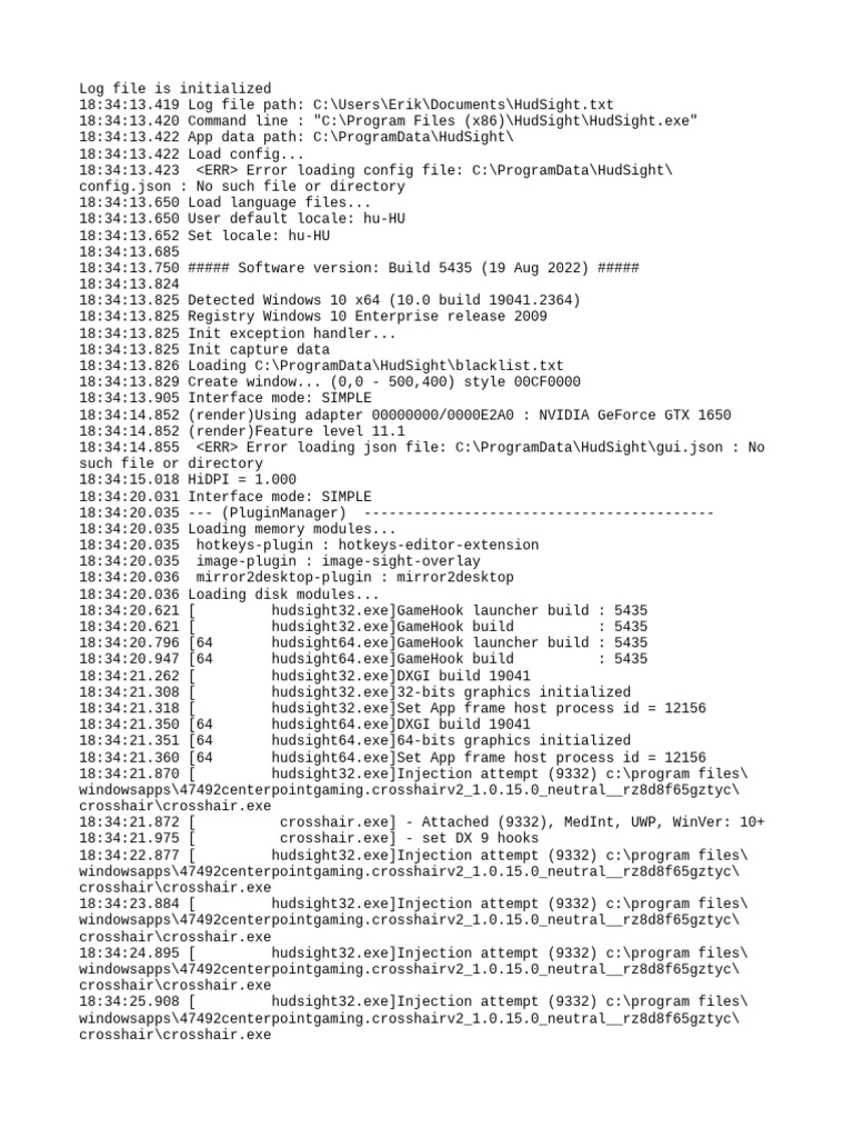 HudSight | PDF | Graphical User Interfaces | Windows Registry