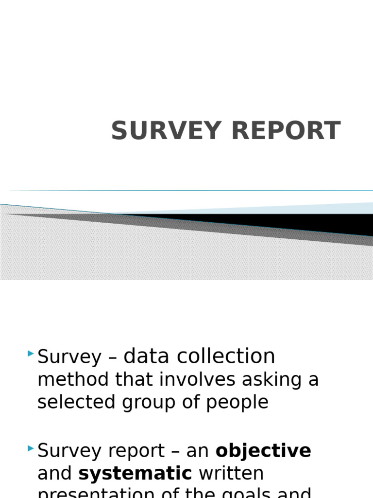 Comprehensive Survey Report Guide | PDF | Business