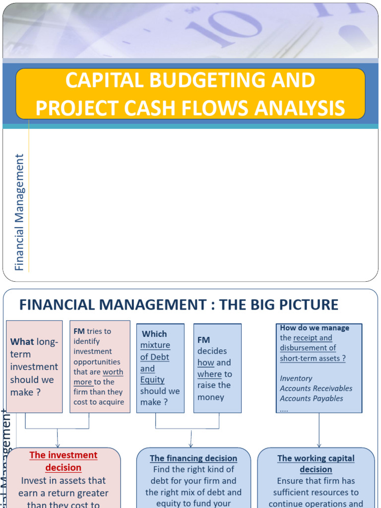 Lecture 7 - capital budgeting and project cash flows analysis | PDF ...