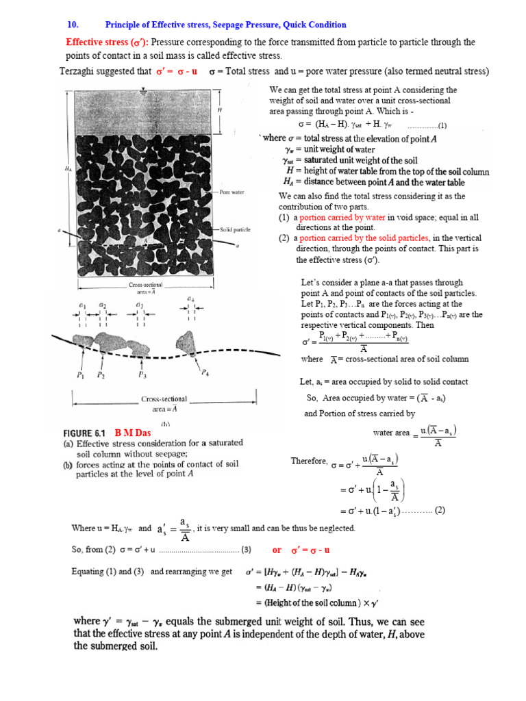 CE341-Lecture-10-Effective Stress-Seepage | PDF | Soil Mechanics | Solid Mechanics