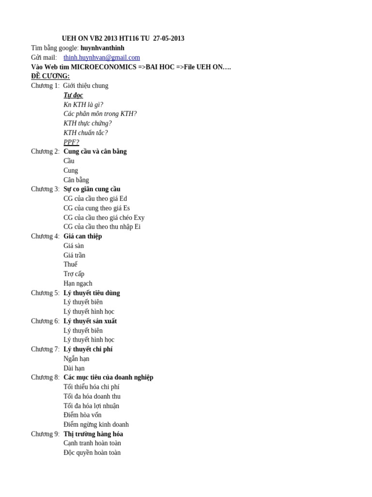 Ueh Micro 1 Mankiw | PDF
