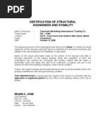 Certificate of Structural Stability | PDF
