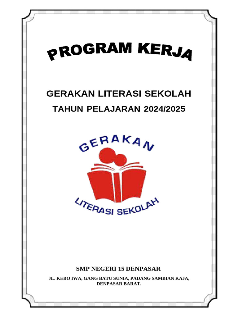 Proker Literasi 24-25 | PDF