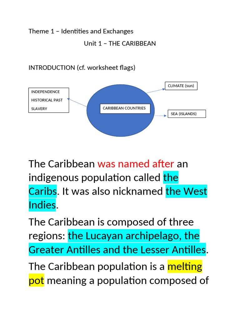 Caribbean Identities and Cultures | PDF | Caribbean | Trinidad And Tobago