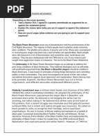 P1Q6 CIVIL SOCIETY PROTESTS FROM THE 1950S TO THE 1970S PEEL Essay ...