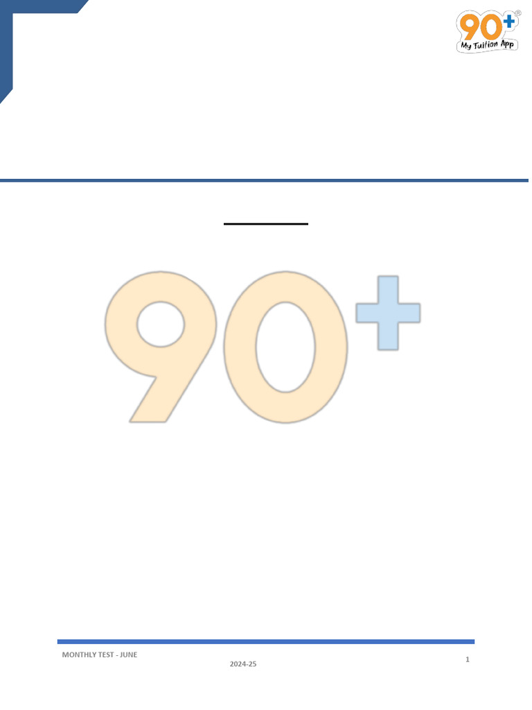 Monthly Test Question Paper June Middle-East Grade 9 Physics | PDF ...