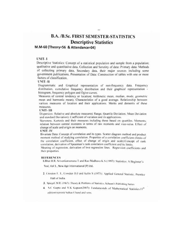 Statistics_STATISTICS (1) | PDF