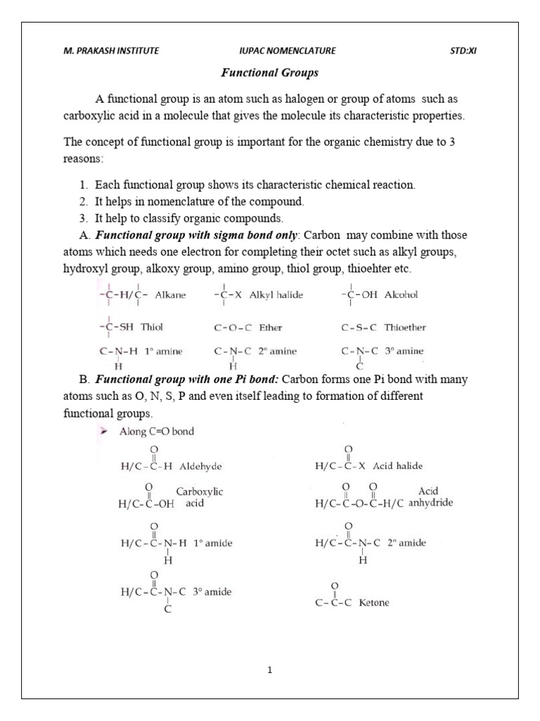 IUPAC-1 | PDF | Functional Group | Alkane