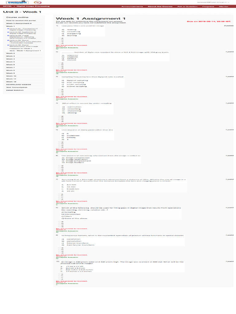 Noc19 Ee55 Assessment Id Week 1 | PDF