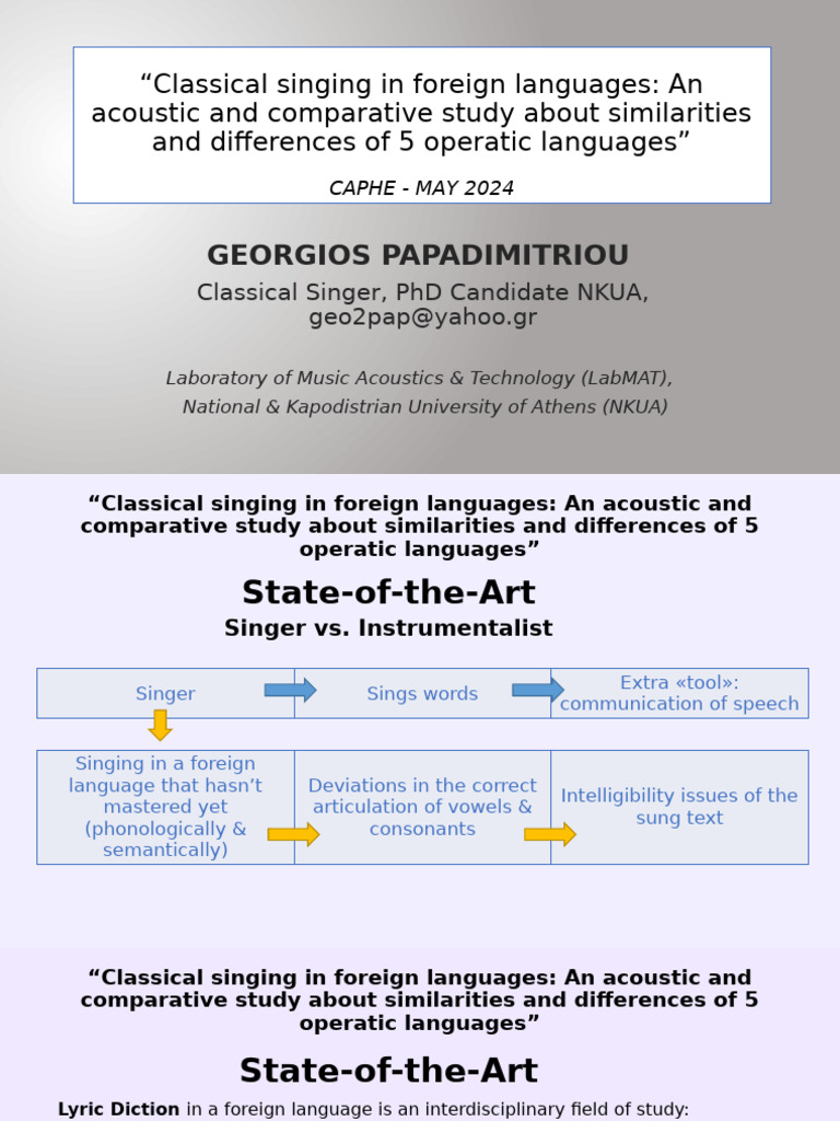 Operatic Language Study for Singers | PDF | Vowel | Phoneme