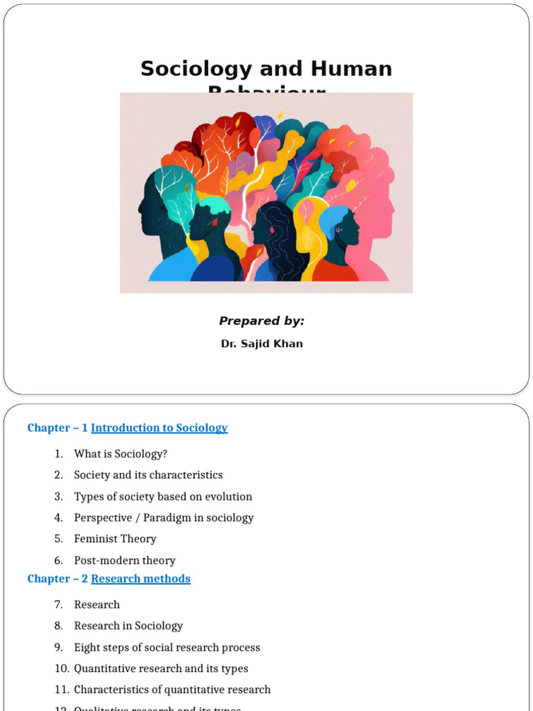 Introduction to Sociology Guide | PDF | Sociology | Gender Studies