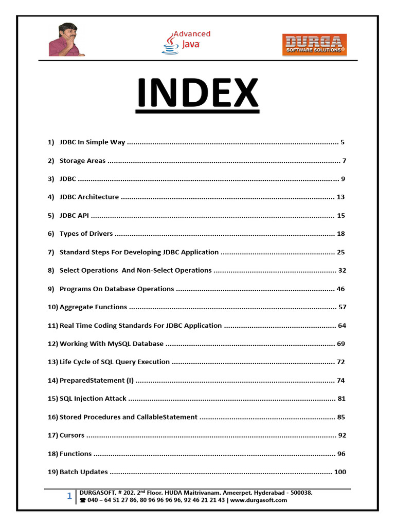 JDBC | PDF | Databases | Data