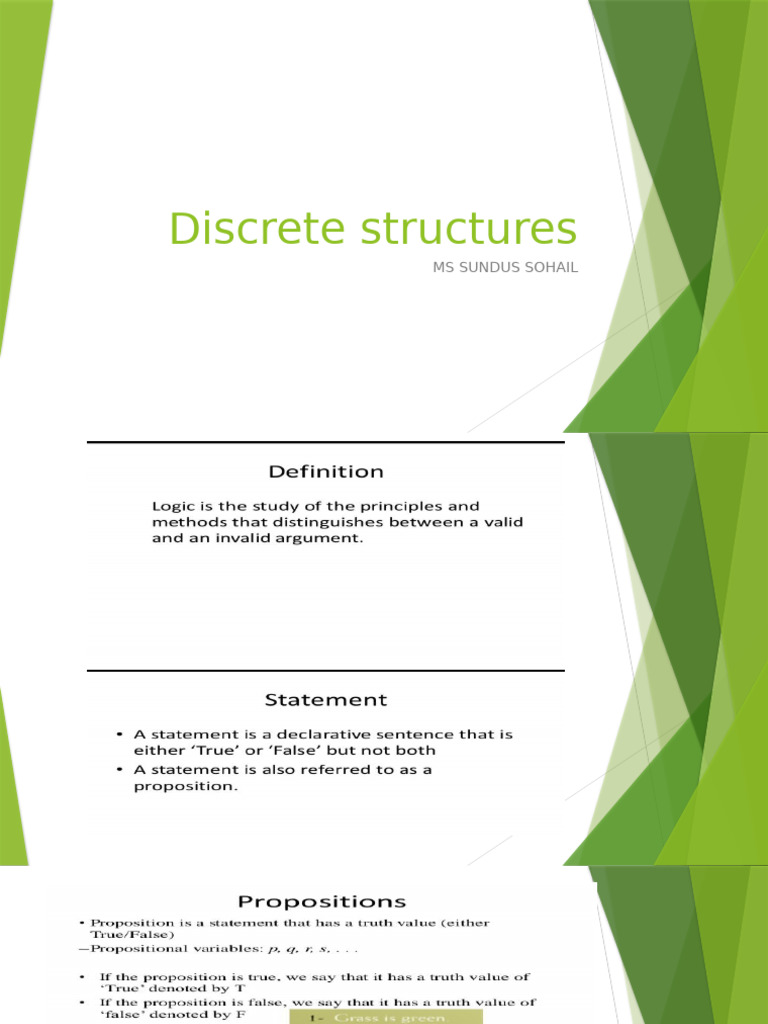 Discrete Structures PDF | PDF