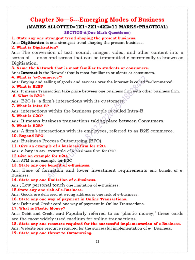 Chapter 5 Emerging Modes of Business | PDF | Electronic Business ...