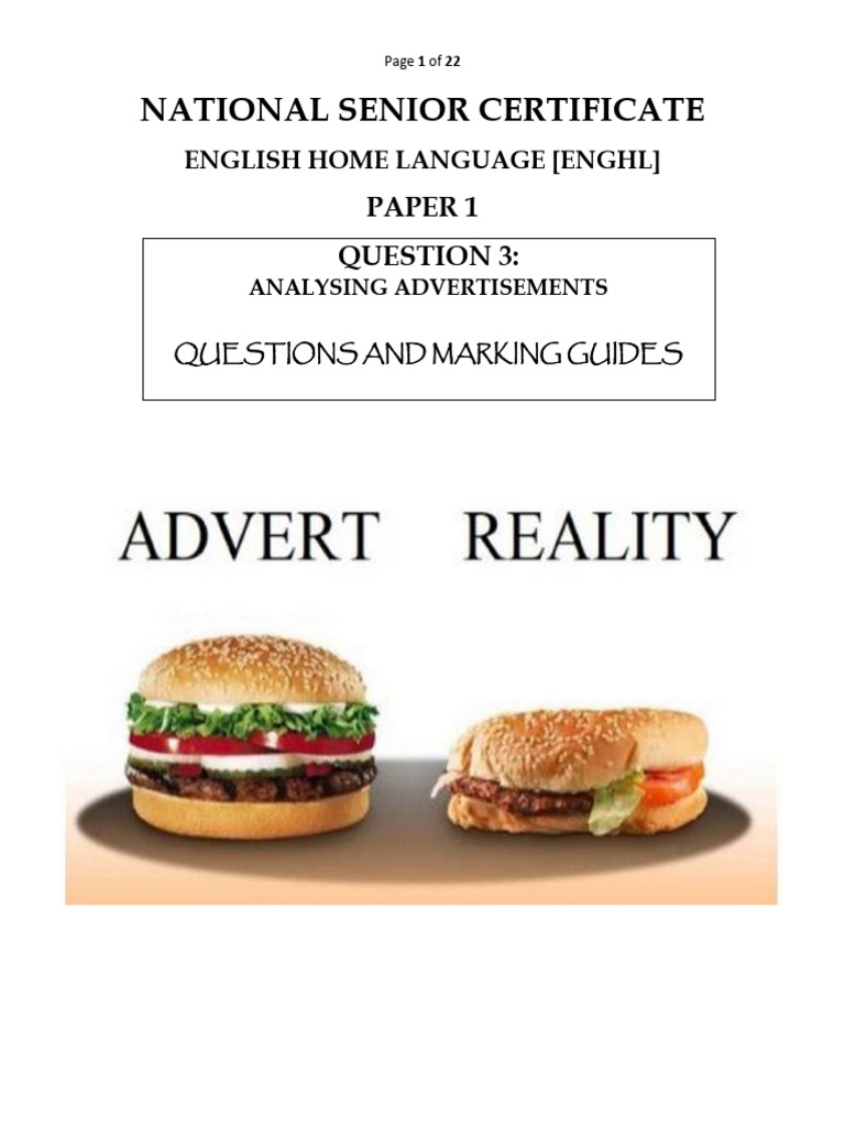 Advertisement Revision Exercises | PDF | Advertising | Ketchup
