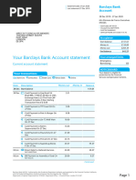 Barclays Personal Banking Charges 2025 | PDF | Overdraft | Debit Card