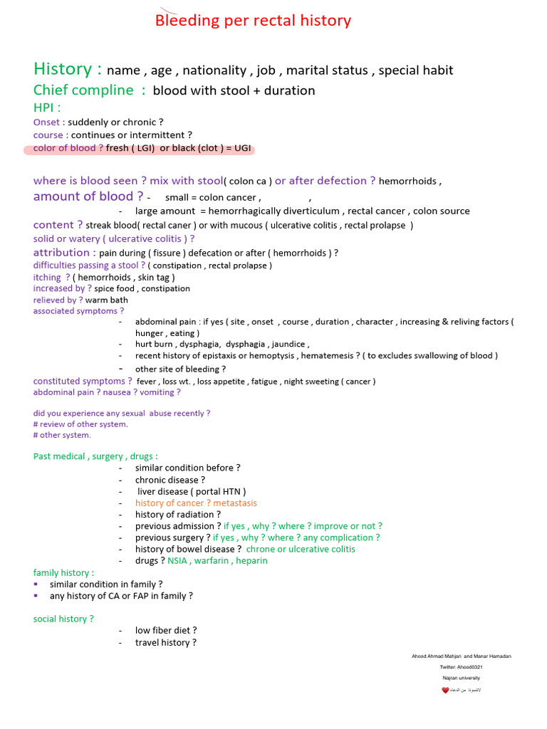 Approach Bleeding Per Rectal | PDF | Hemorrhoid | Ulcerative Colitis
