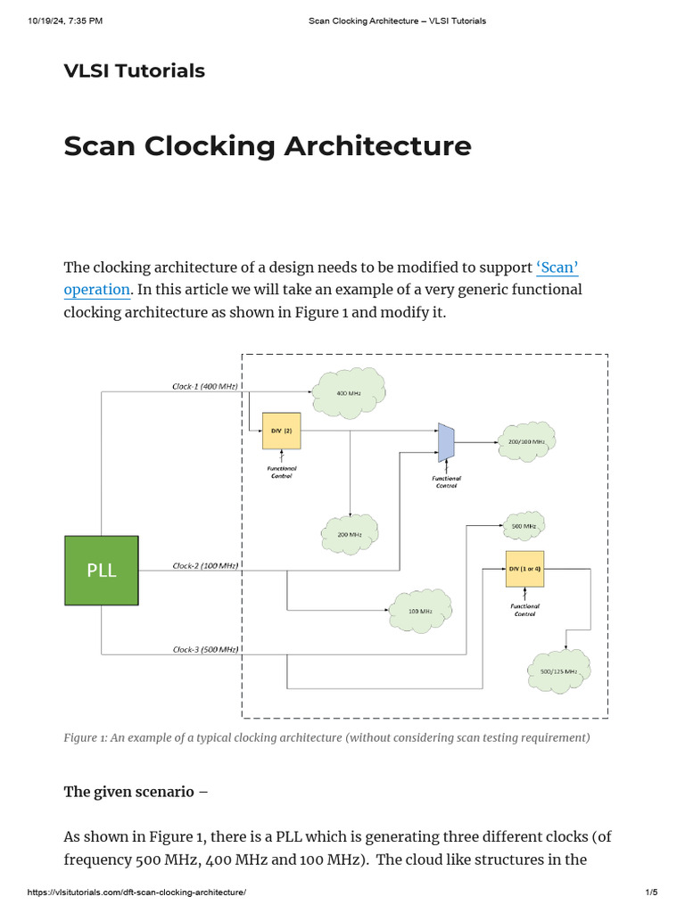 Scan Clocking Architecture - VLSI Tutorials-3 | PDF | Electronic Engineering | Electronics