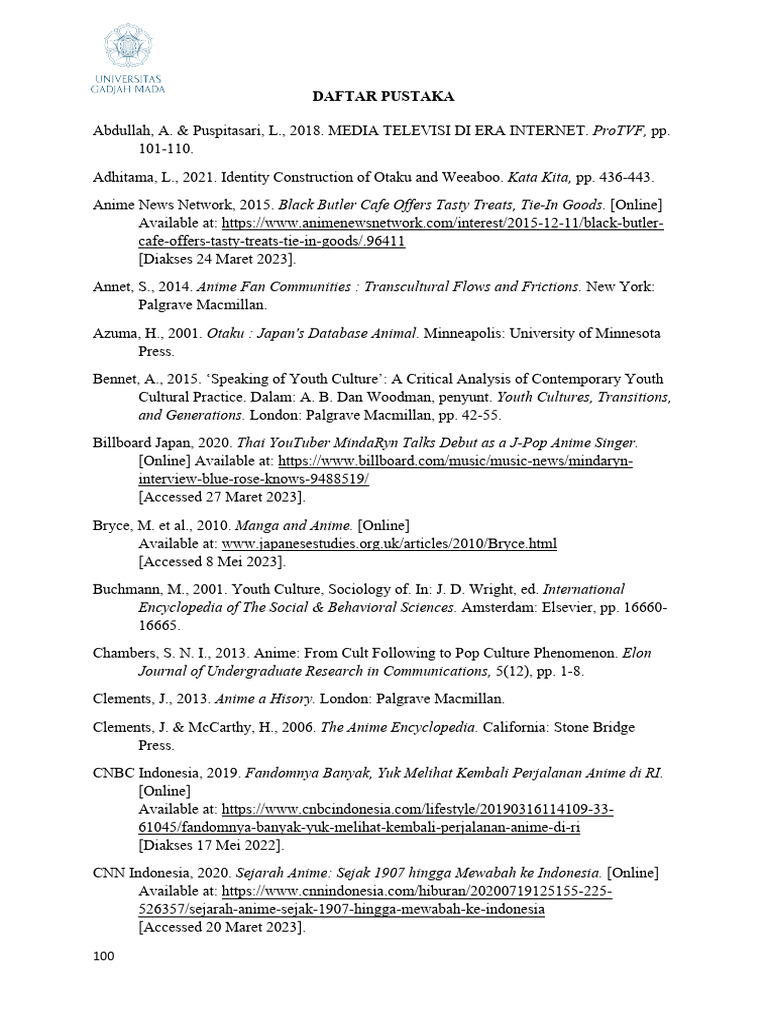 S1-2023-414962-bibliography (contoh dapus) | PDF