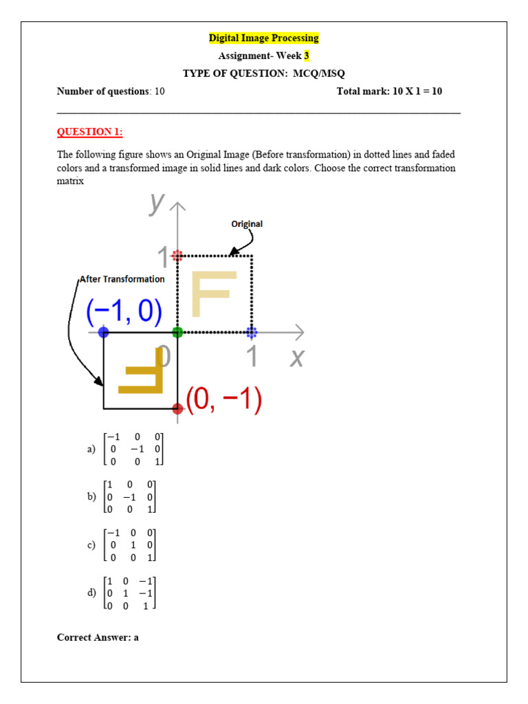Assignment Week 3-DIP 2024 | PDF | Cartesian Coordinate System | Matrix ... Assignment Week 3-DIP 2024 | PDF | Cartesian Coordinate System | Matrix ...