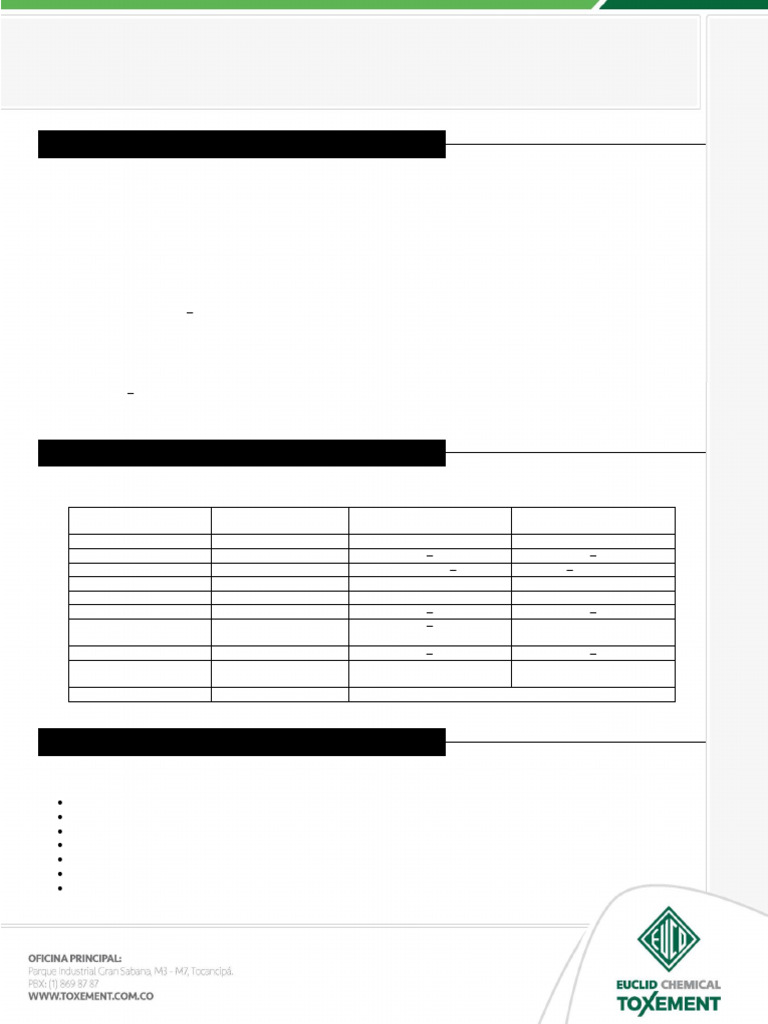FT Vulkem-350-Nf-R-Sl-351-Toxement | PDF | Hormigón | Materiales
