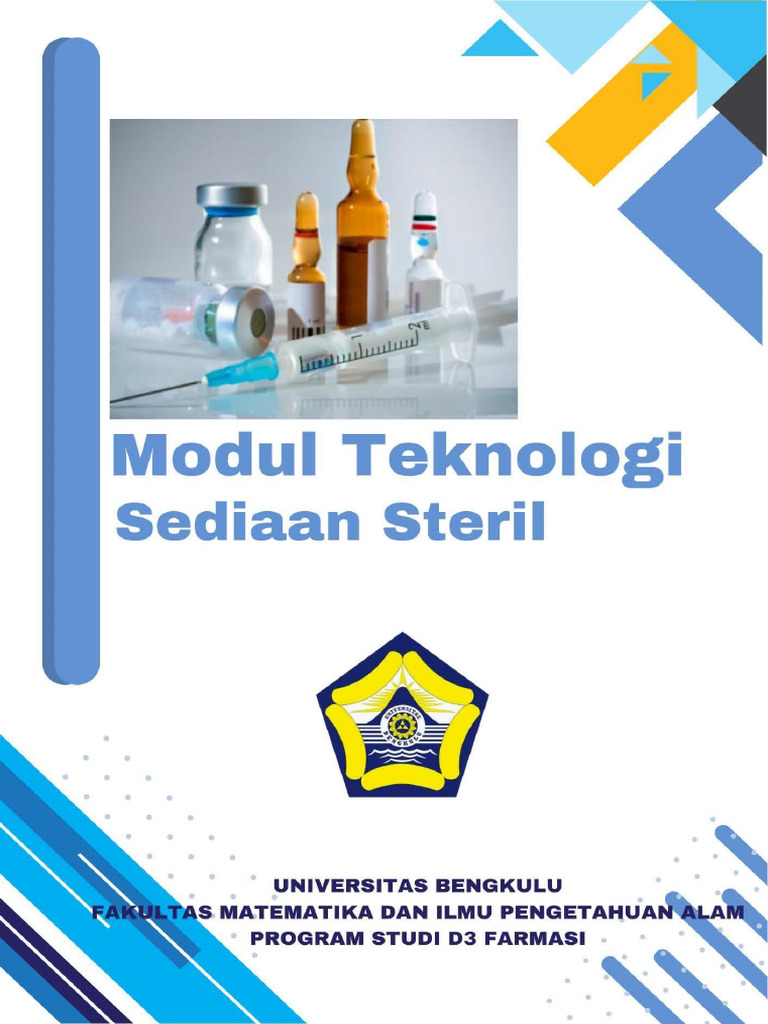 Modul Teknologi Sediaan Steril | PDF | Kesehatan Holistik | Sains & Matematika
