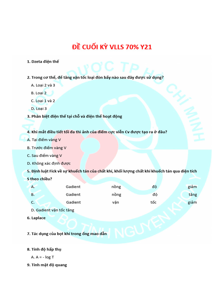 Y21-Mẫu Đề | PDF