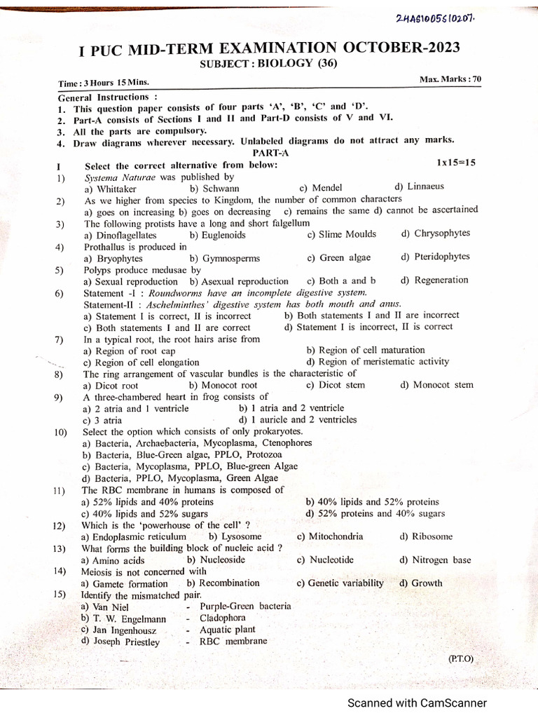 PU1 Midterm 2023, South | PDF