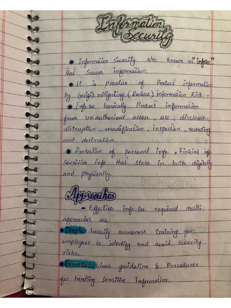 Info-Sec Notes | PDF