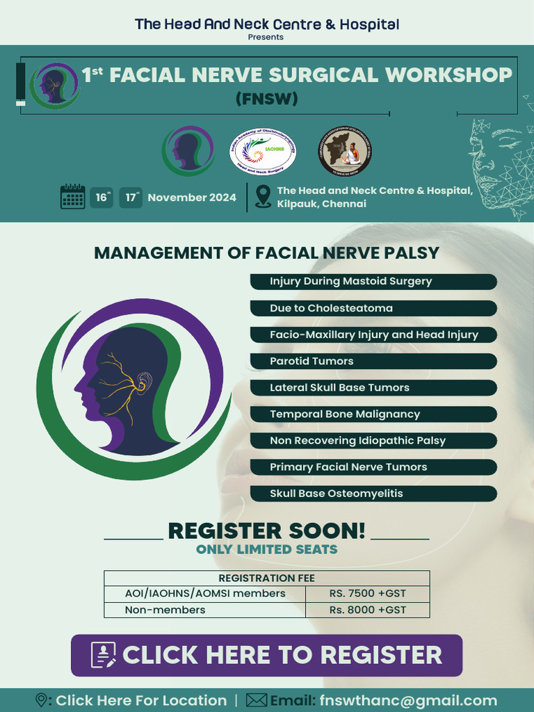 Facial Nerve Surgical Workshop 2024 Registration & Academic Program ...