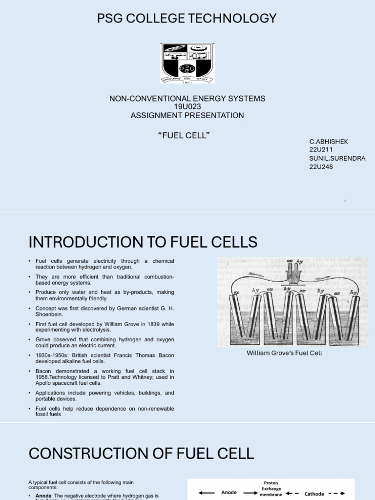 Fuel cell 1 | PDF | Fuel Cell | Solid Oxide Fuel Cell