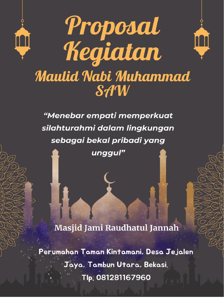 Proposal Kegiatan Maulid Nabi | PDF
