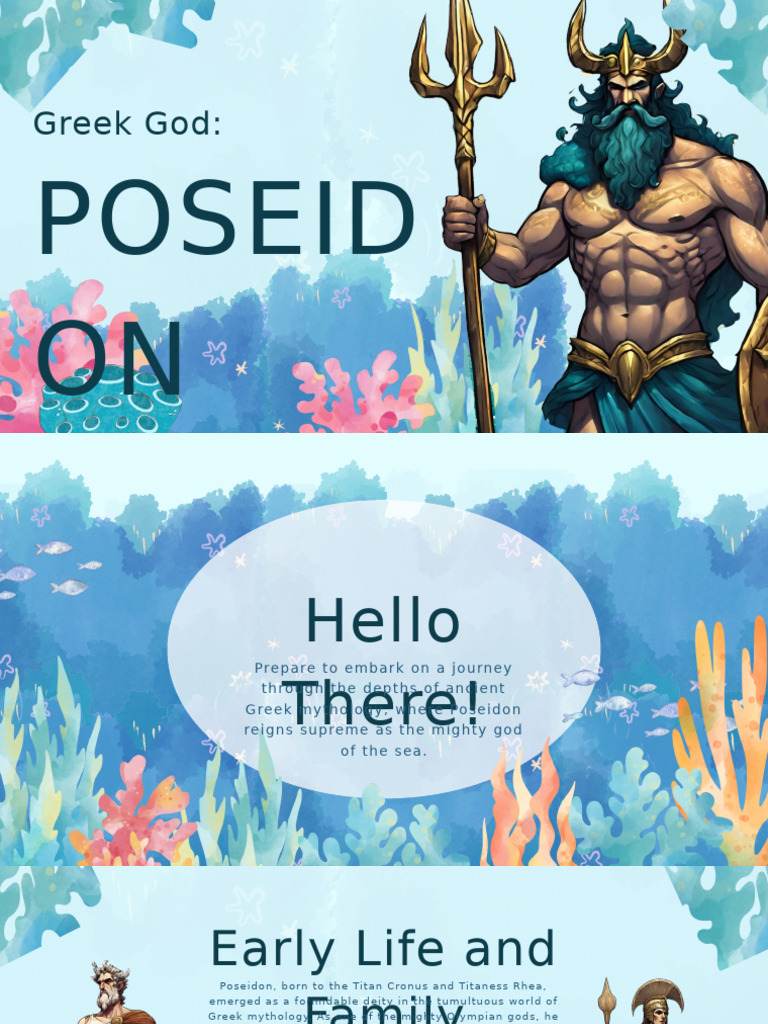 Greek God Poseidon | PDF | Ancient Greek Religion | Mythology