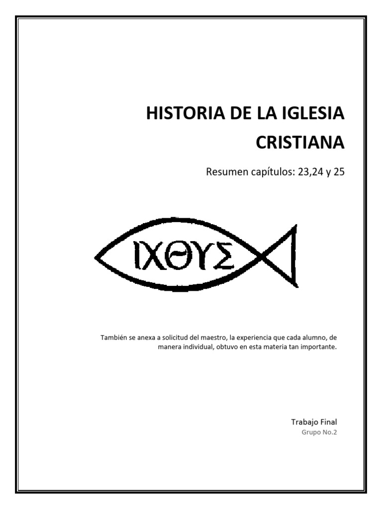 Resumen Capitulos 23 y 24 Historia de La Iglesia | PDF | metodismo ...