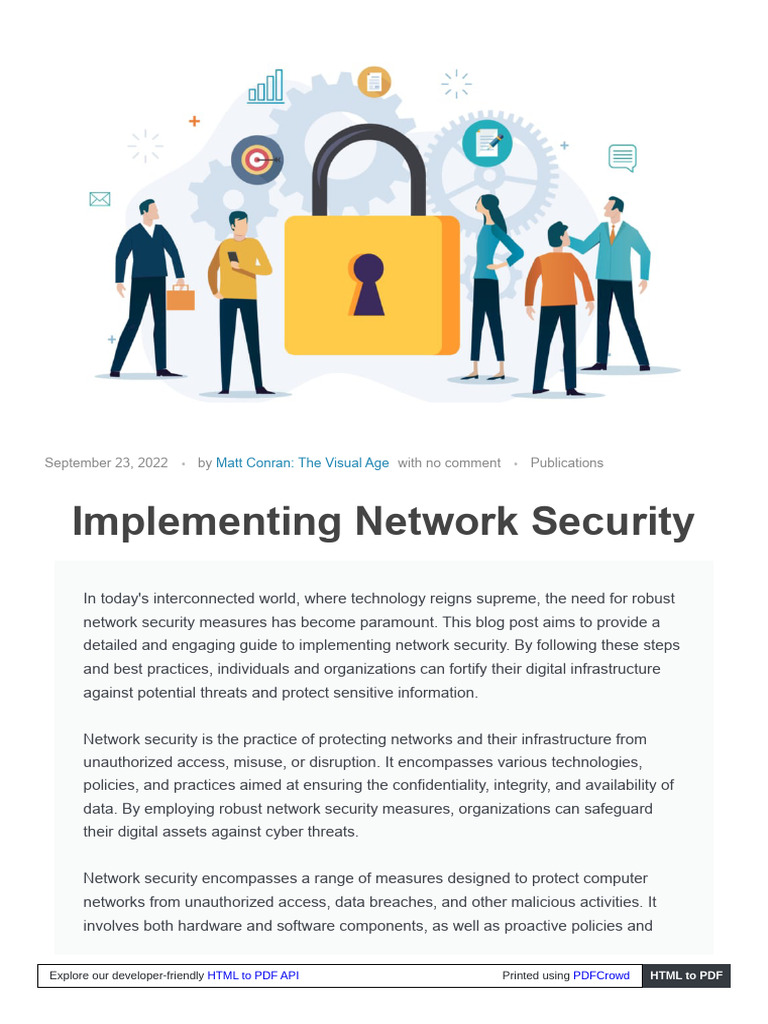 Network Insight Net 2022 09 23 Implementing Network Security | PDF | I ...