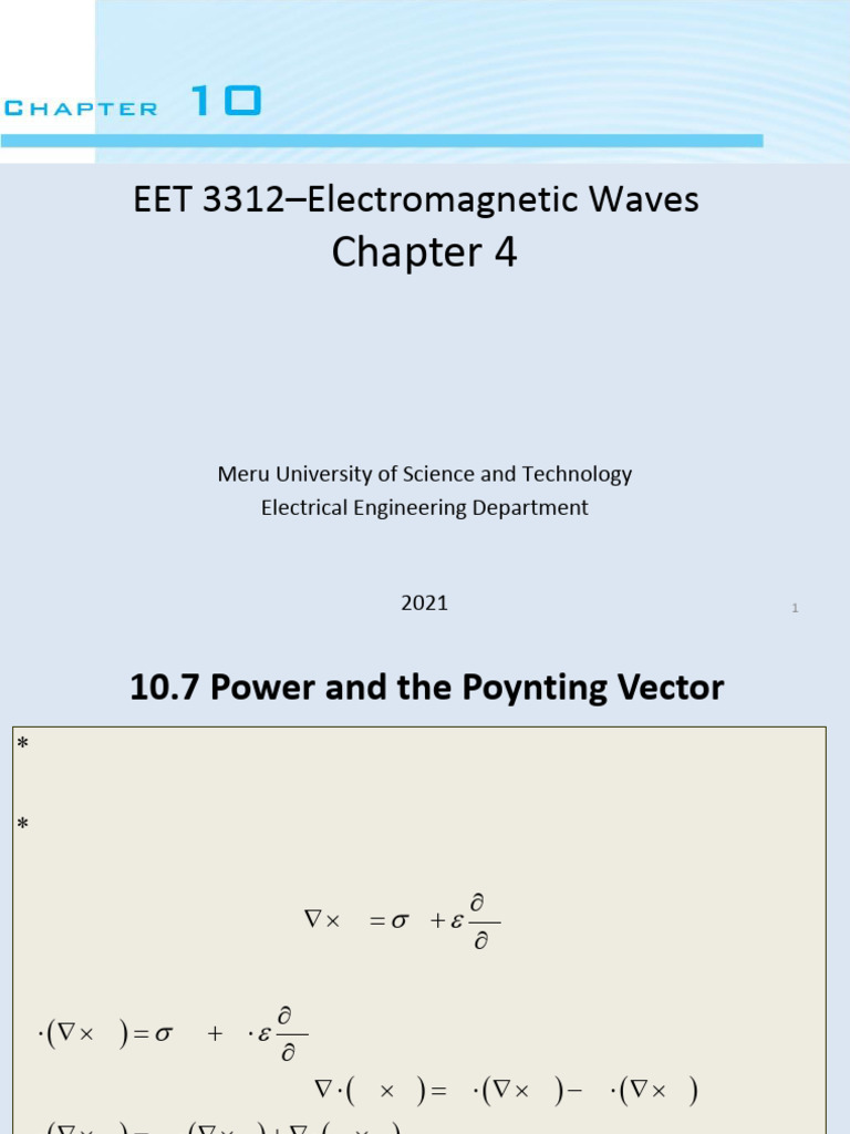 CHAPTER 4-1 | PDF | Waves | Electromagnetic Radiation