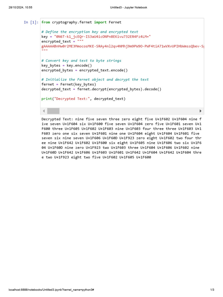 Untitled3 - Jupyter Notebook | PDF | Encryption | Cipher