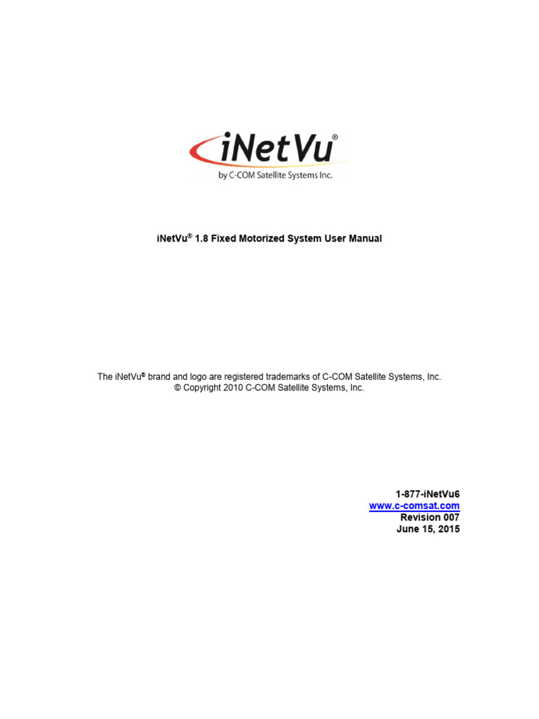iNetVu User Manual FMA 180 | PDF | Installation (Computer Programs) | Microsoft Windows