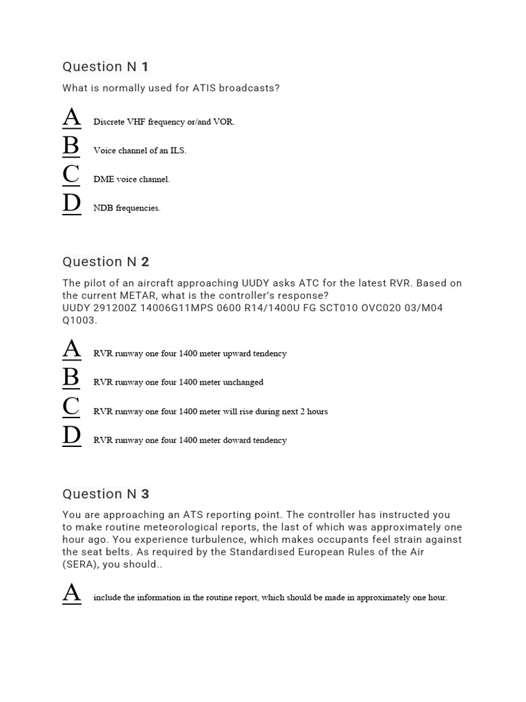090 - Communications - Questions | PDF | Transponder (Aeronautics ...