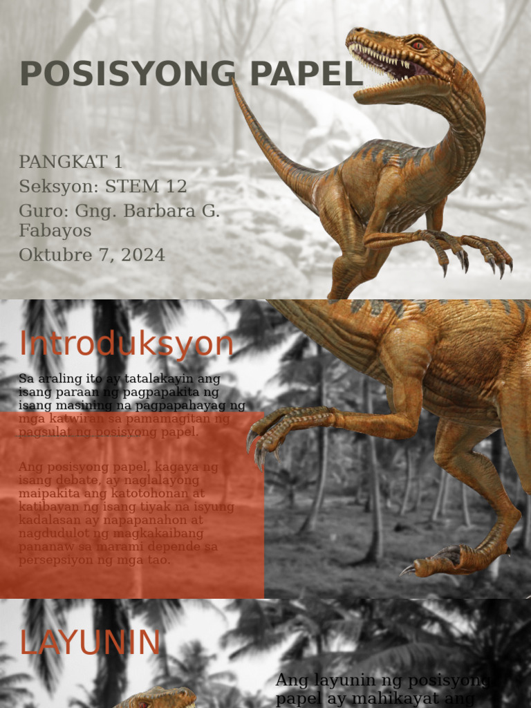 Posisyong Papel Pangkat 1 | PDF