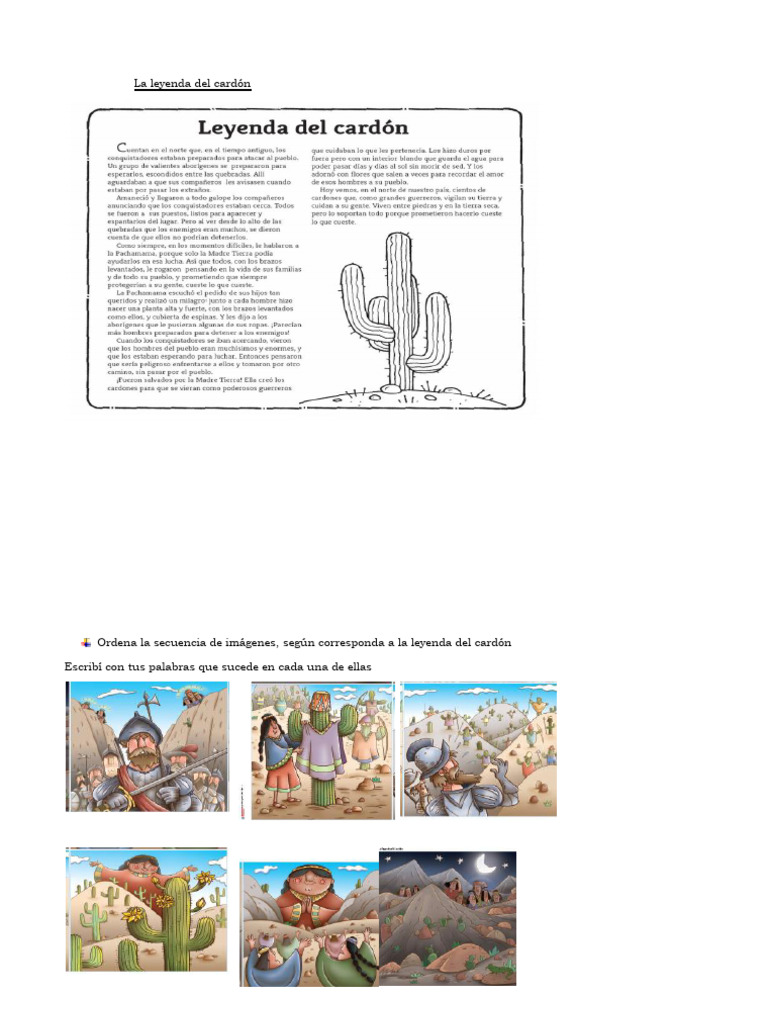 La leyenda del cardón | PDF