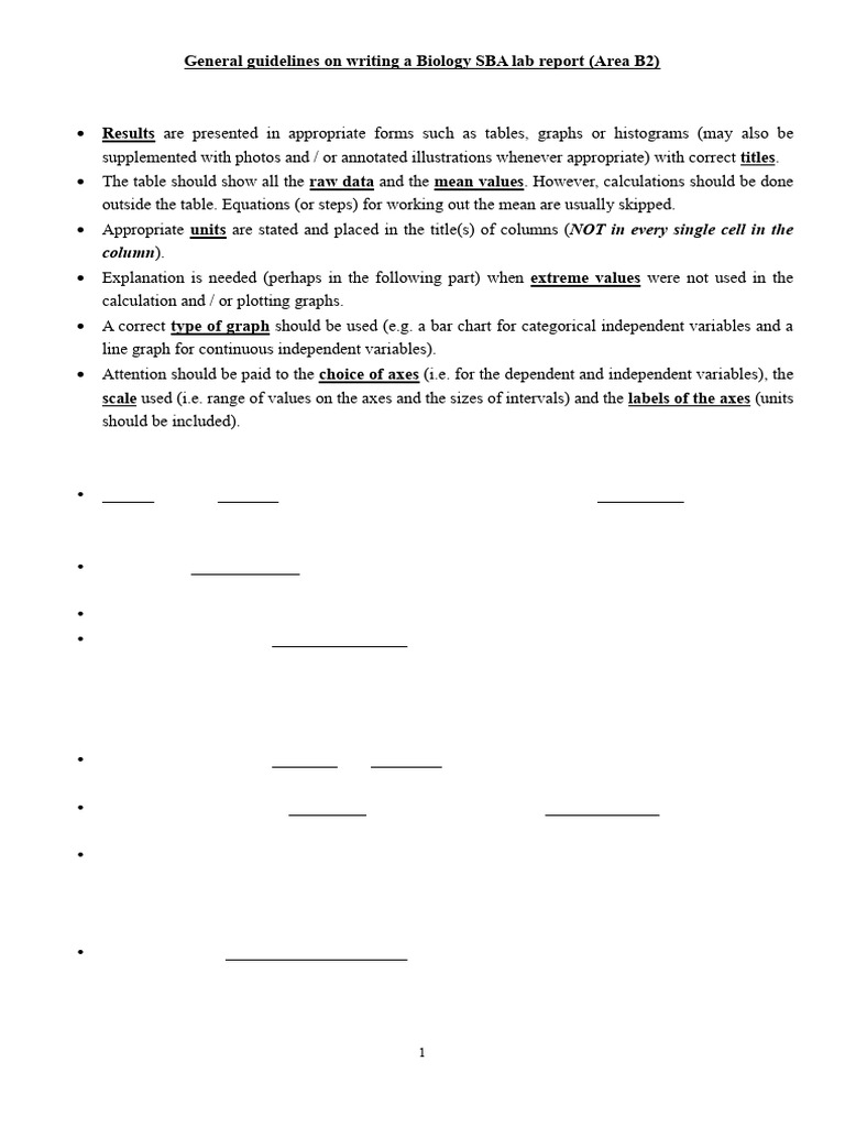 Guidelines for writing B2 | PDF | Methodology | Validity (Statistics)