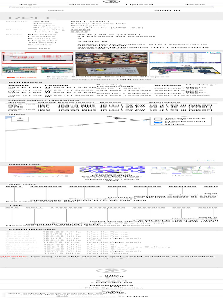 RPLL - Ninoy Aquino Intl - Flight Plan Database | PDF | Meteorology
