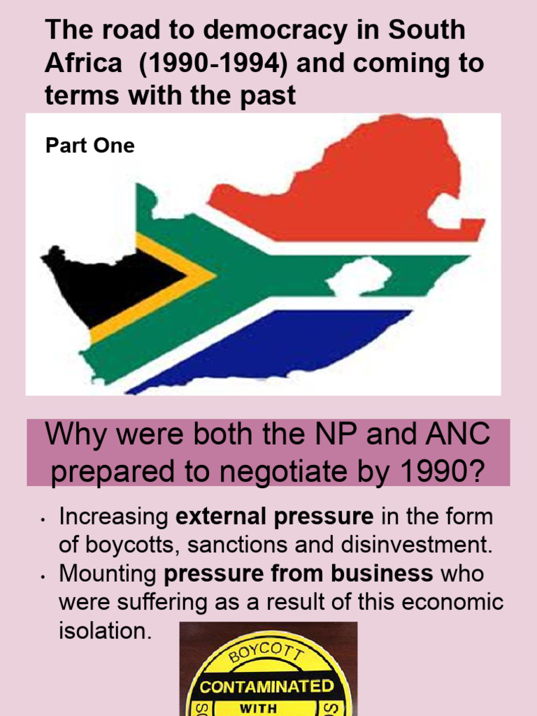 Negotiations 1990 1994 | PDF | Nelson Mandela | African National Congress