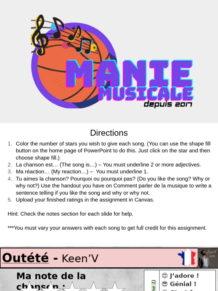 Manie Musicale 2023 Rating Slides (Autosaved) | PDF | Musiciens