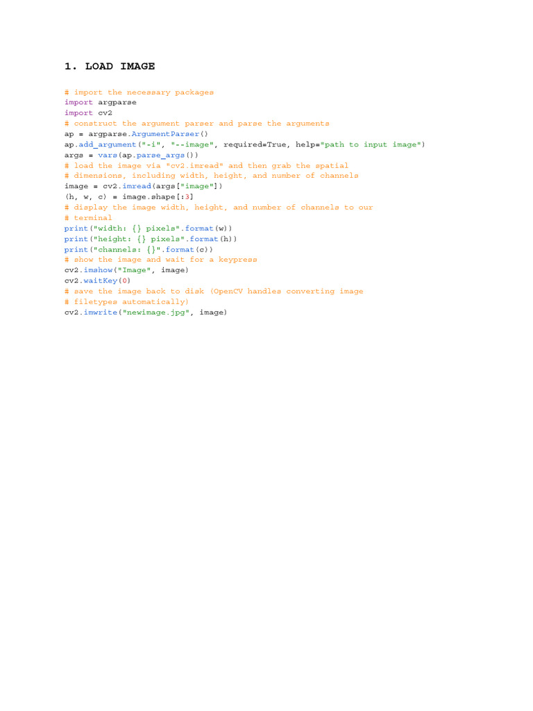 REF1 - OpenCV basics | PDF | Parsing REF1 - OpenCV basics | PDF | Parsing