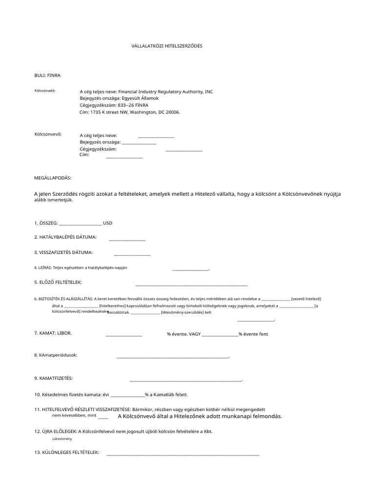 Intercompany Loan Agreement Template 3 | PDF