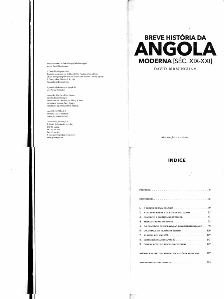 BIRMINGHAM, D. - BREVE HISTORIA DA ANGOLA | PDF