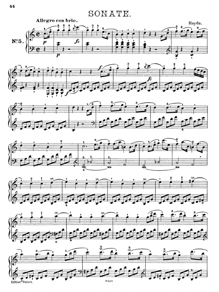 Haydn-Sonata | PDF